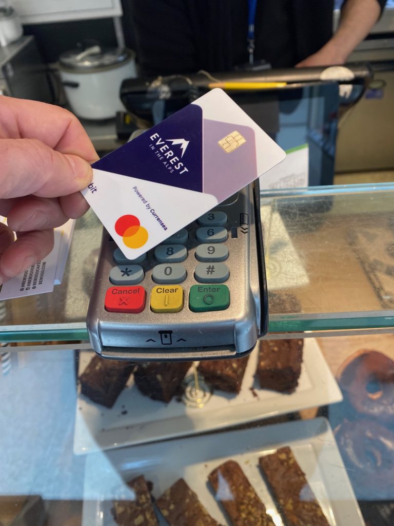 Launching the EiA Debit Card from Currensea - Everest in the Alps
